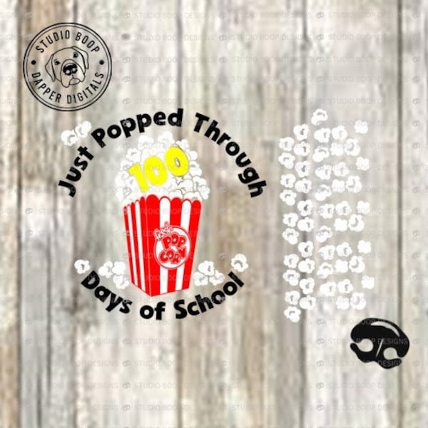 100 Days Pop Svg - Etsy