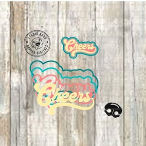 Cheers SVG Layered SVG and PNG Digital Download Ready to Cut Files - Etsy