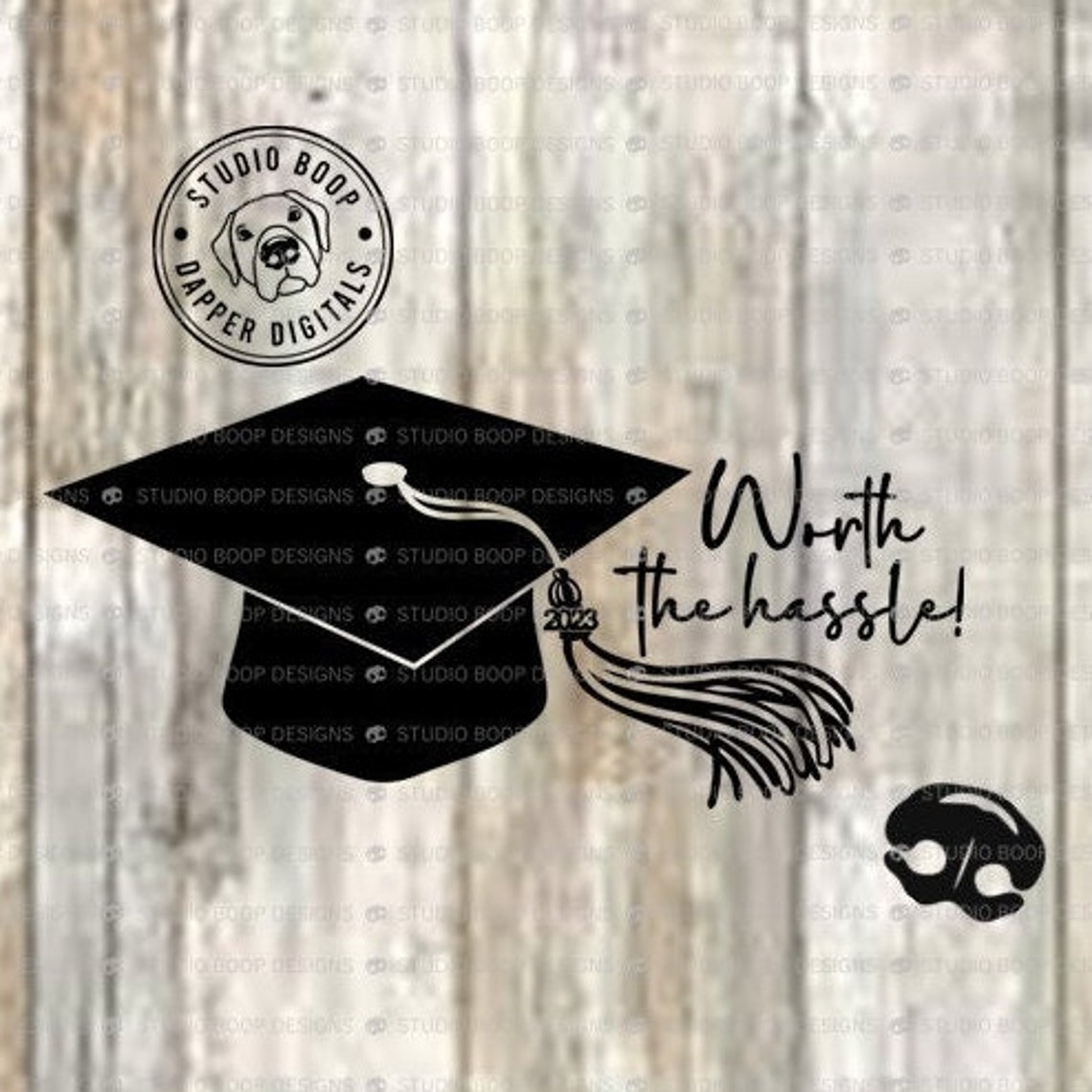 Graduation SVG Cap and Tassel Gift Idea Worth the Hassle 2023 - Etsy