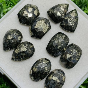 Marcasite, Natural Marcasite, Rose Cut Mix Shape Flat Backs Pair Lot ...