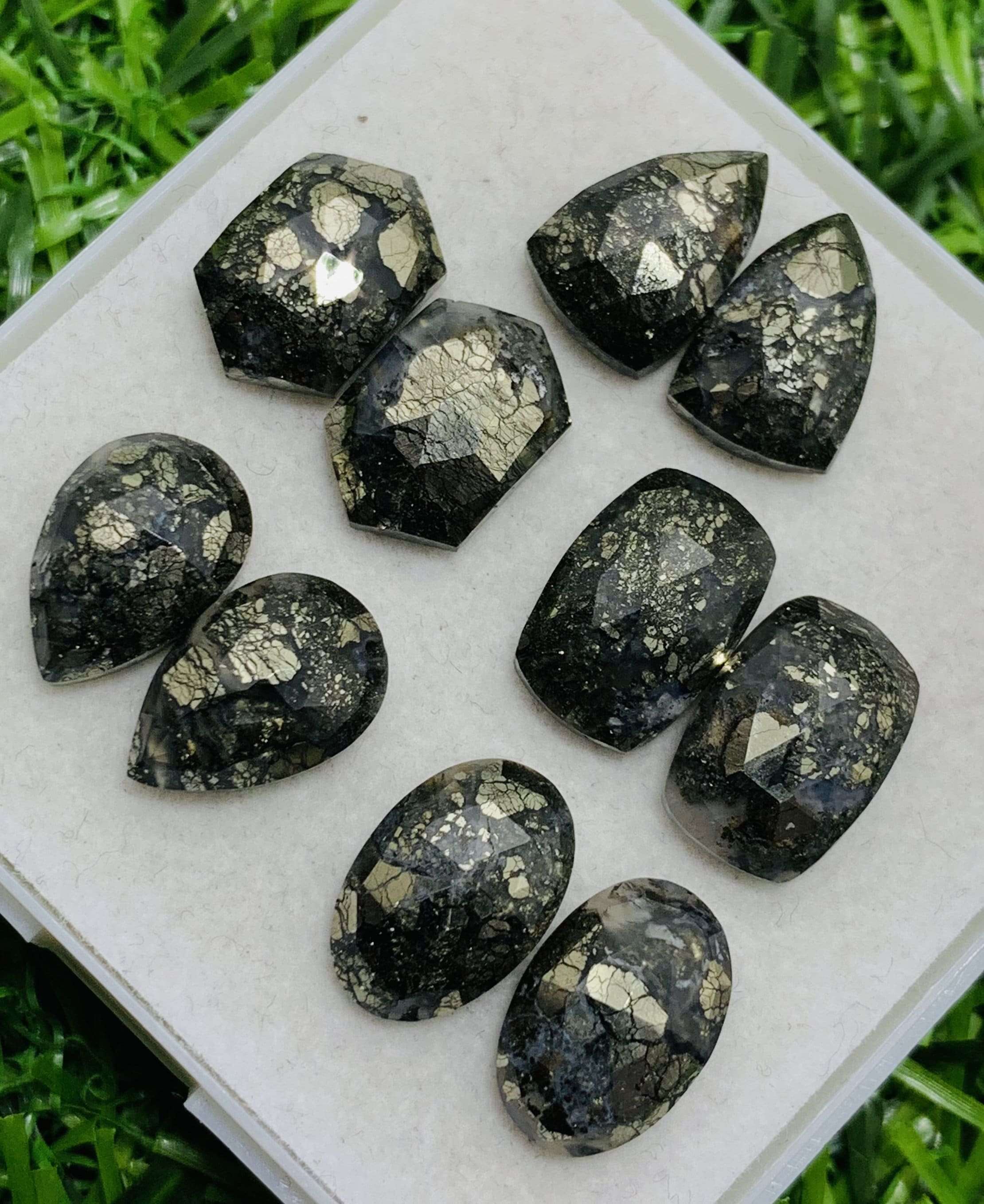 Marcasite Natural Marcasite Rose Cut Mix Shape Flat Backs - Etsy