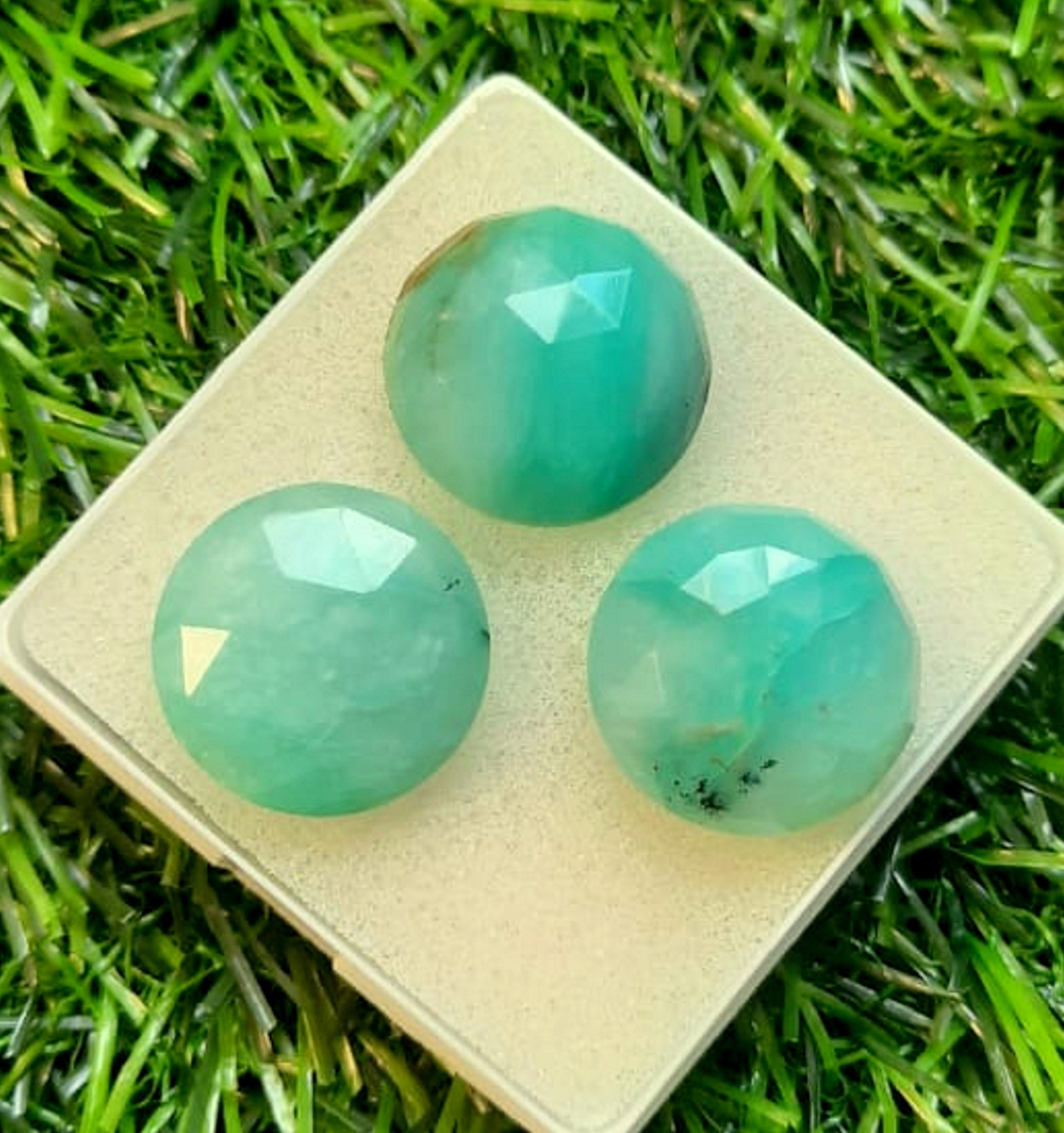 Peru Opal 100% Natural Peru Opal Rose Cut Flat Backs Round - Etsy