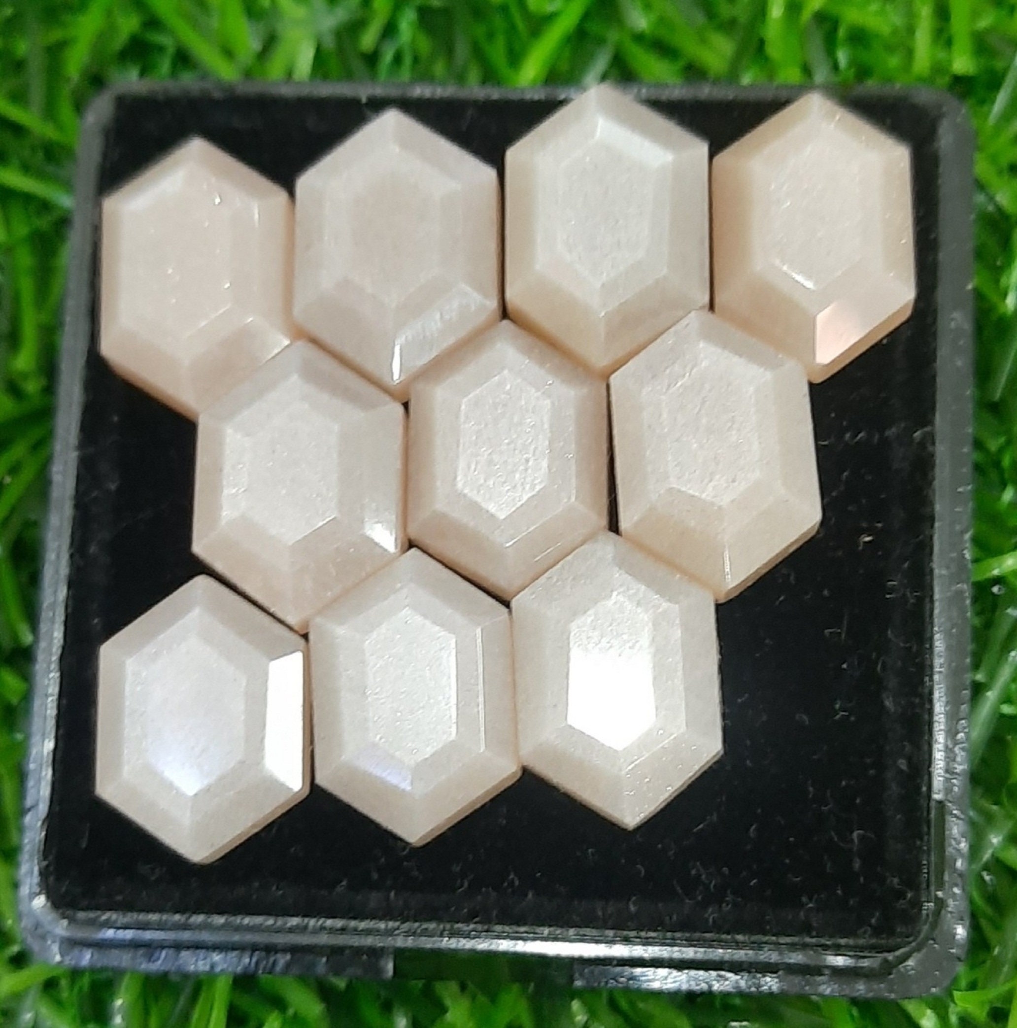 Very Amazing Pitch Moonstone Hexagone Step Cut Flat Backs Lot - Etsy
