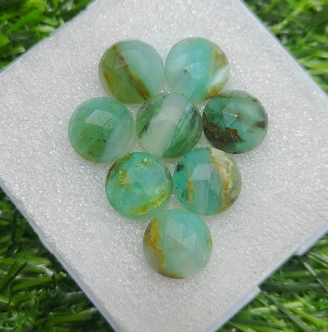 Opal 100% Natural Peruvian Opal Rose Cut Round Shape Flat - Etsy