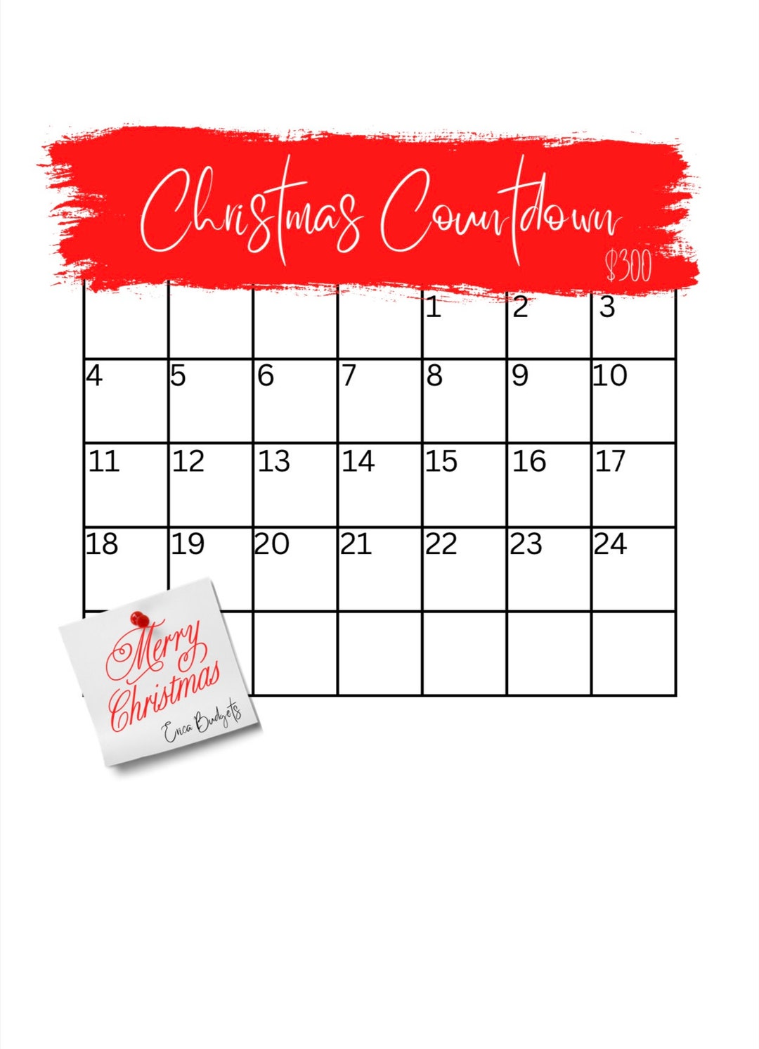 Christmas Countdown Challenge - Etsy