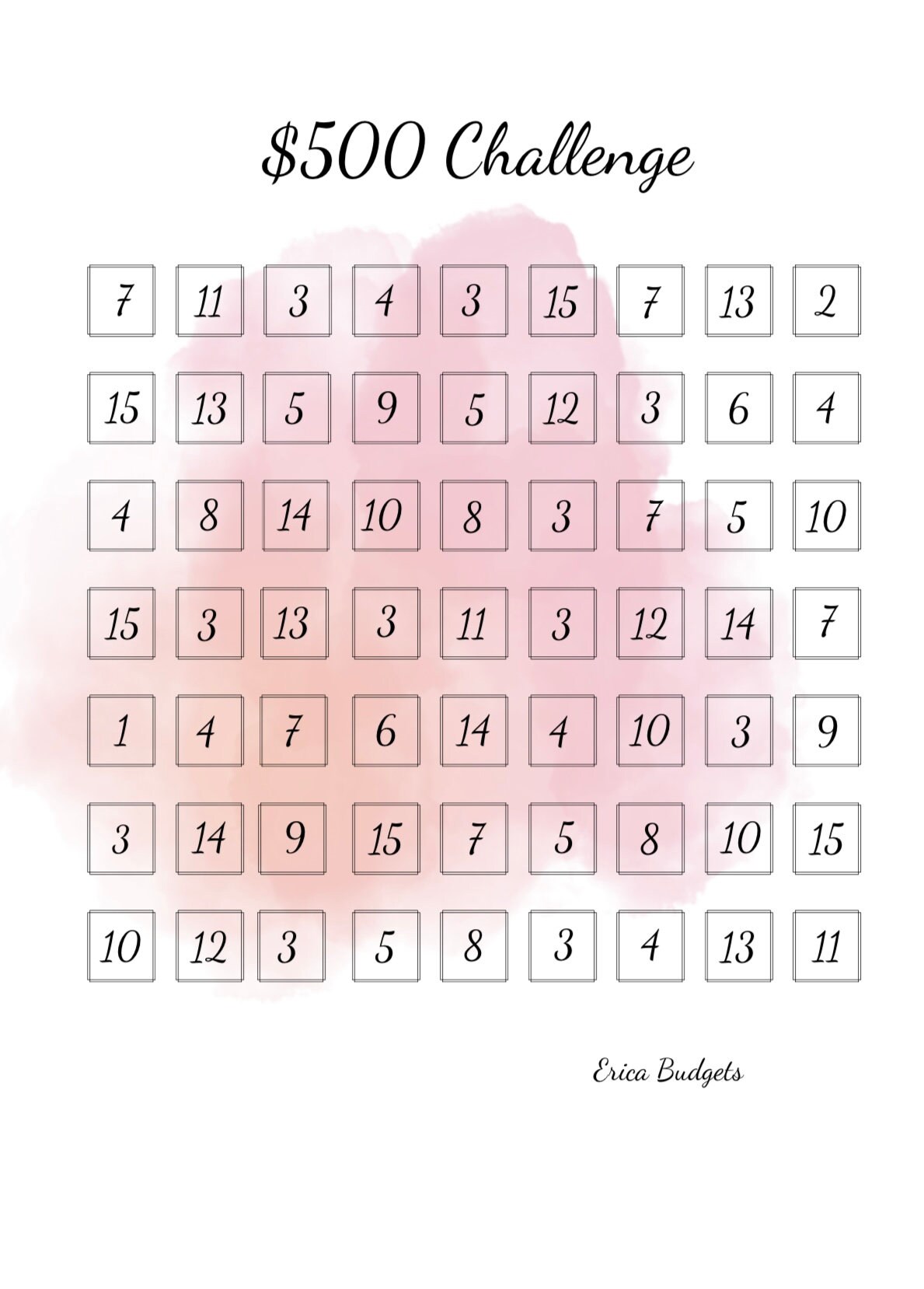 Pink Watercolor Challenge - Etsy