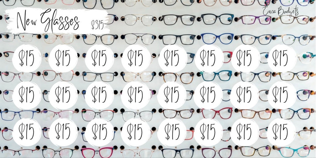 New Glasses Savings Challenge - Fits A6 - Etsy