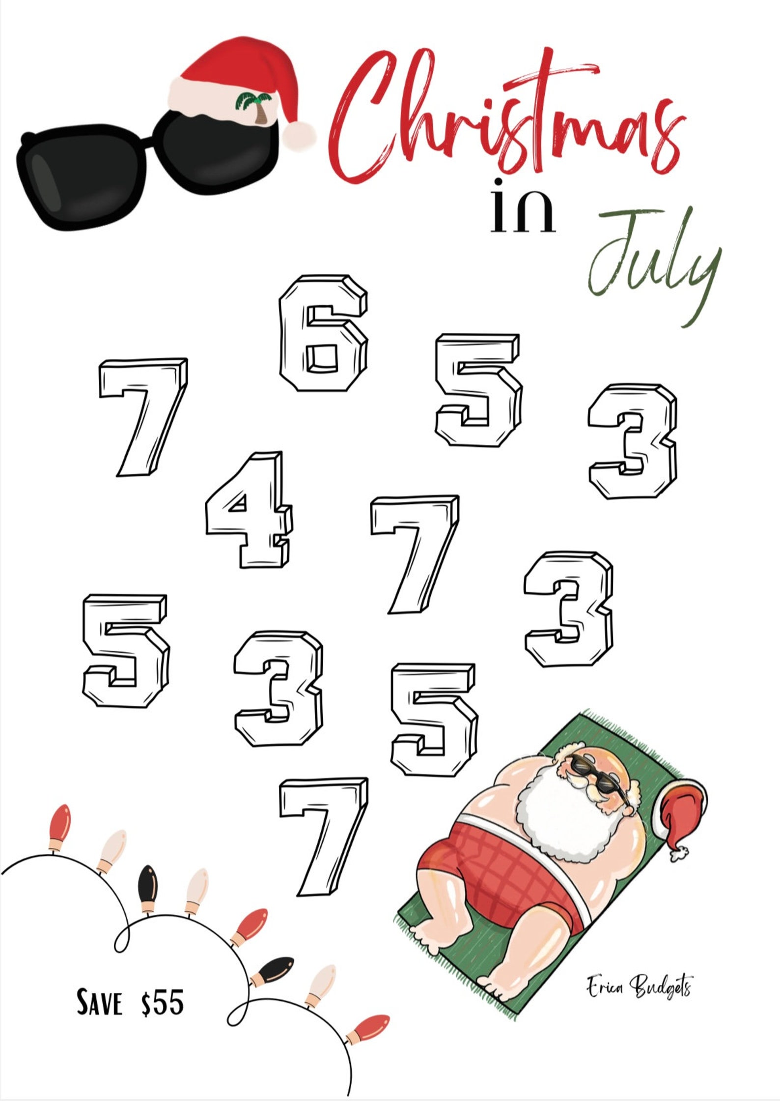 July Savings Challenge - Etsy