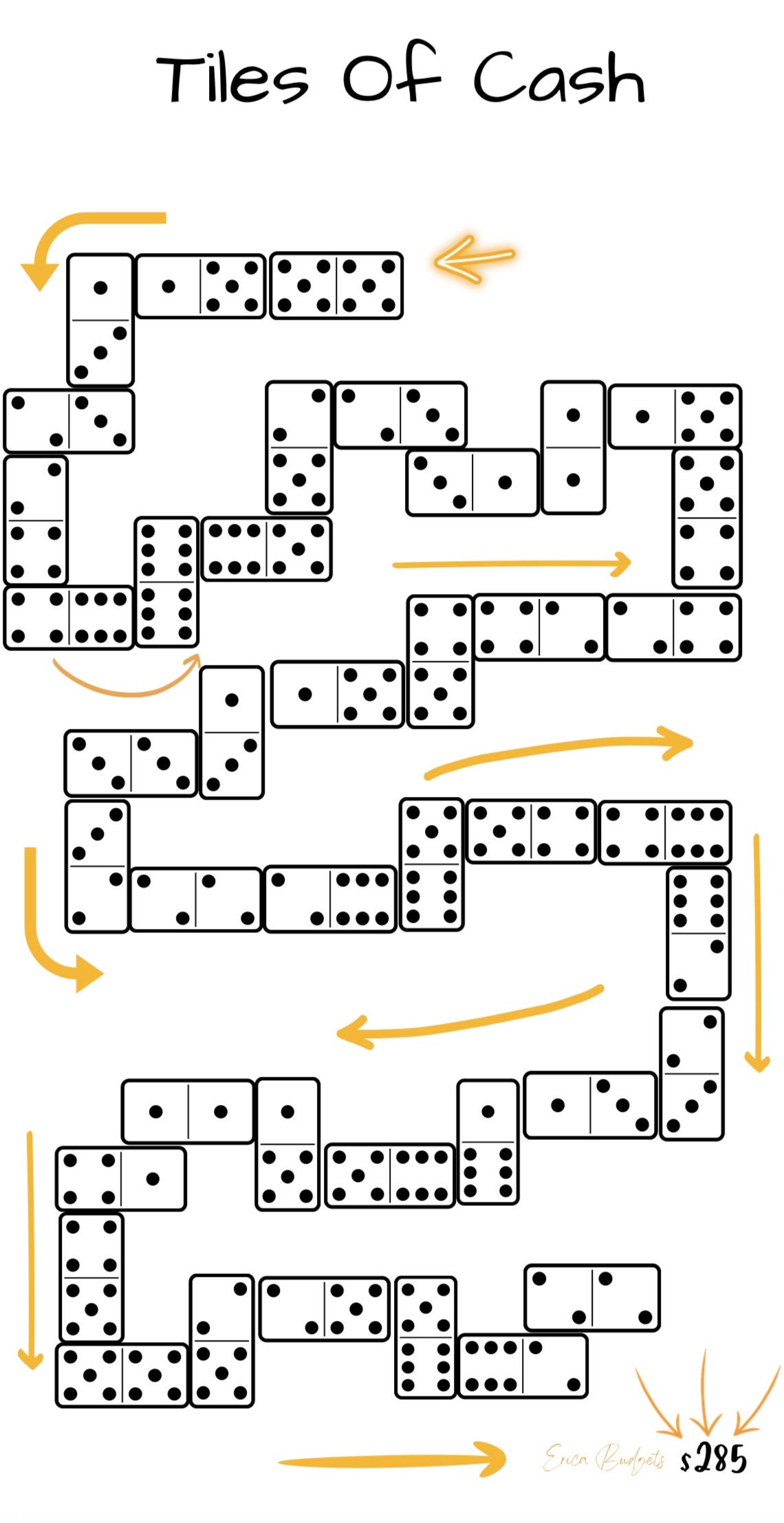 Tiles of Cash Challenge Fits A5 - Etsy