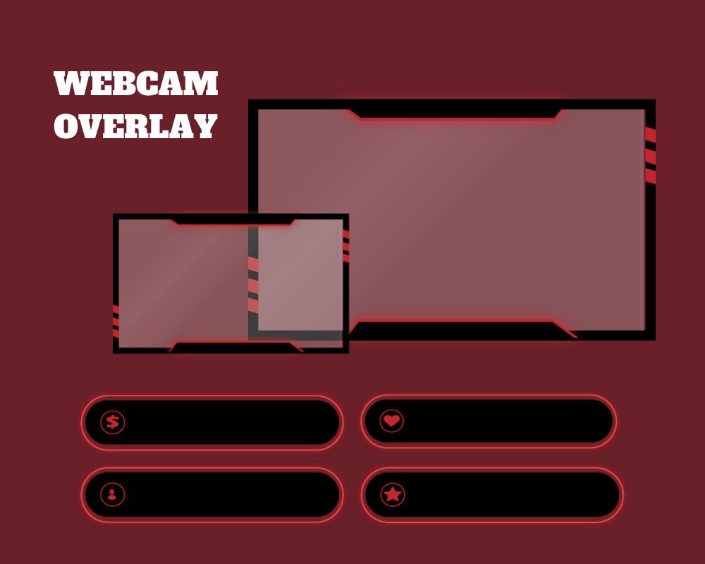 Webcam Borders for Twitch Cam Borders Twitch Streaming - Etsy