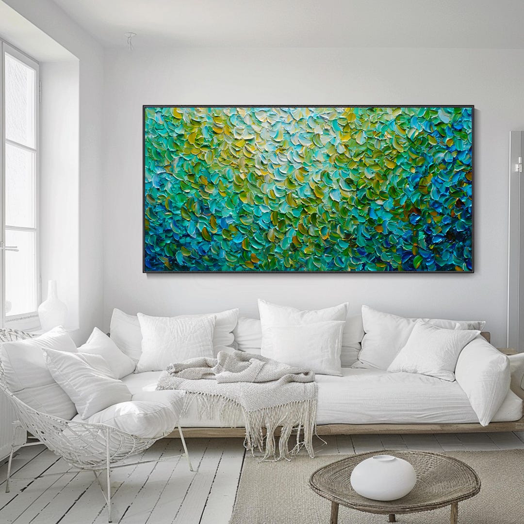 Impressionist Hand Creamy Thick Texture Art Modern Abstract Wall Art 3D ...