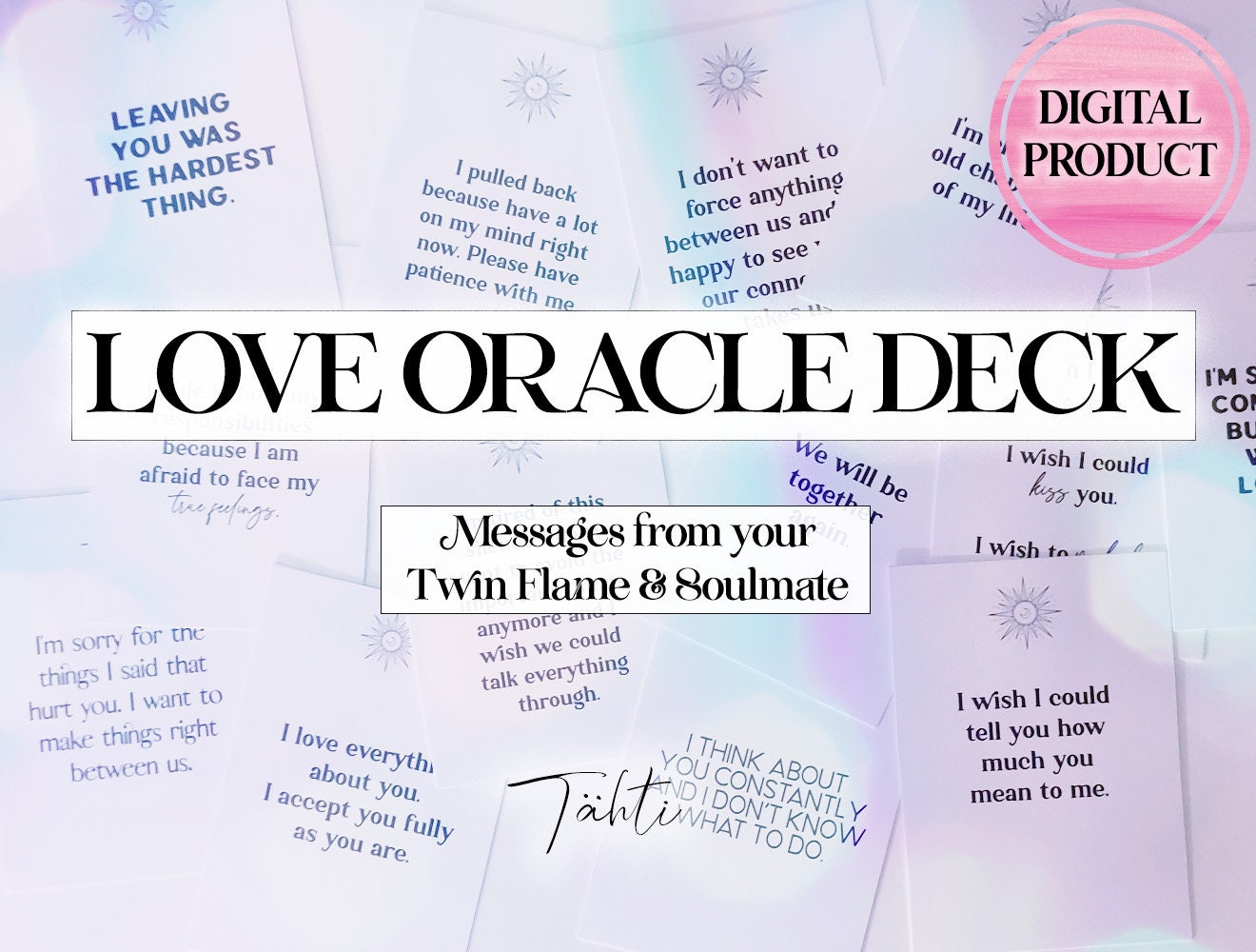 Printable LOVE Oracle Deck | From Their Heart to Your Heart | Messages ...