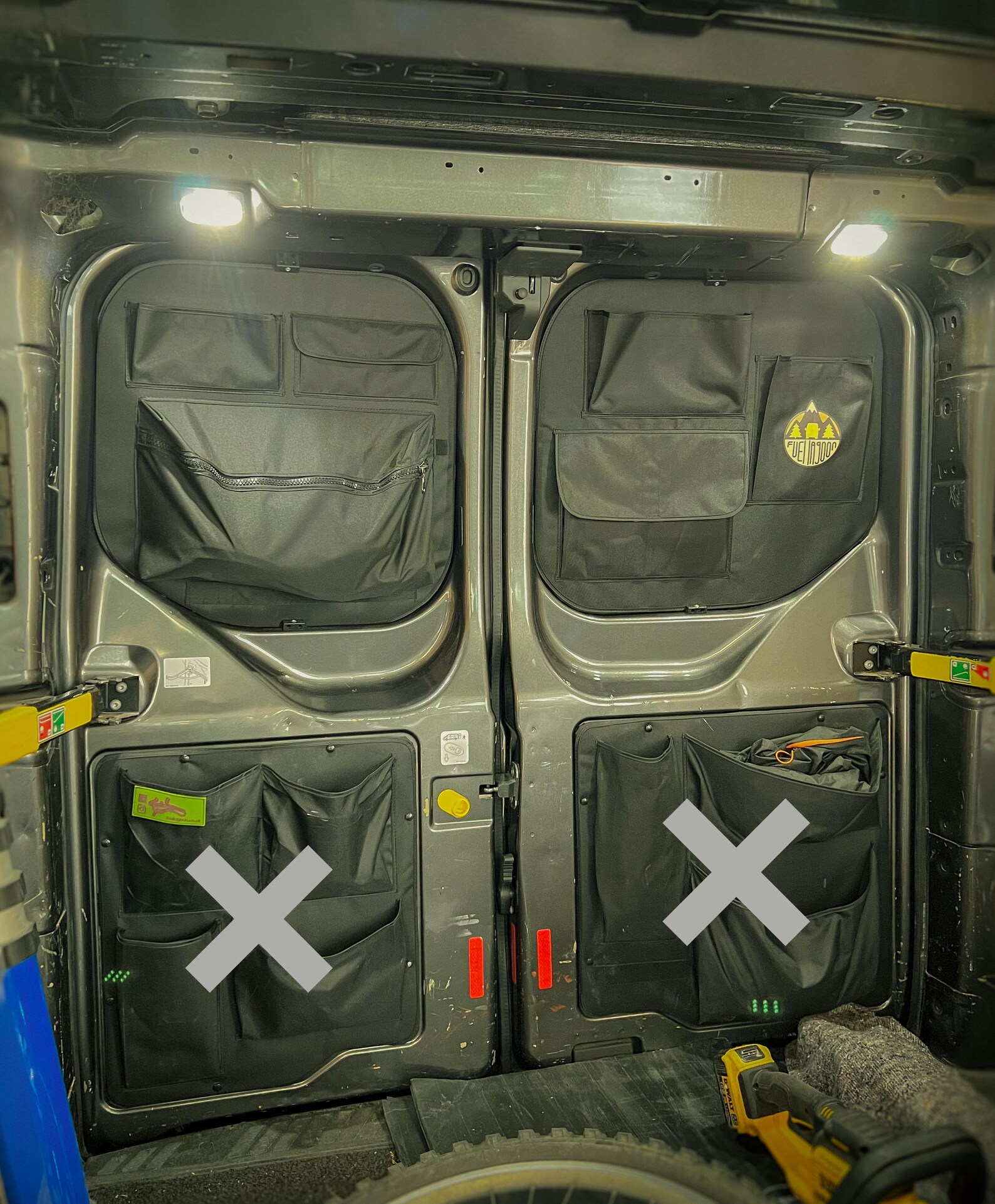 Campervan Storage Transit Custom Barn Door Storage Organiser Van ...