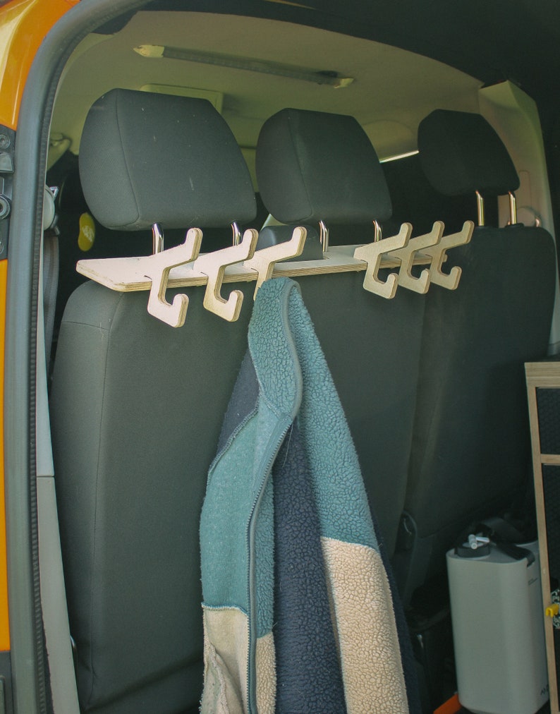 Campervan Vehicle Twin Seat Head Rest Coat Hooks VW T5/T6 - Etsy