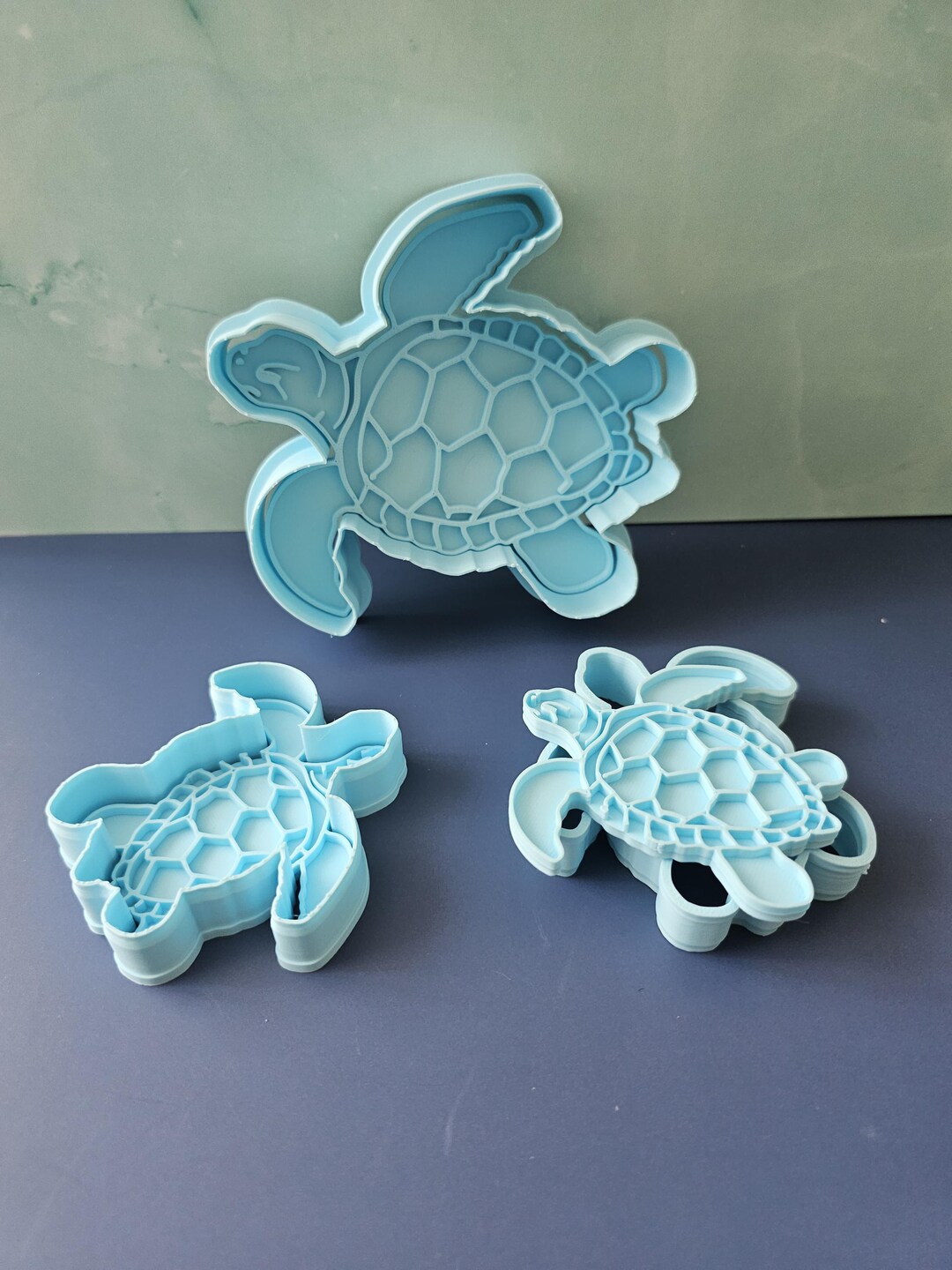 Sea Turtle Cookie Cutter and Stamp – Ocean Animal Baking Tool – Beach ...