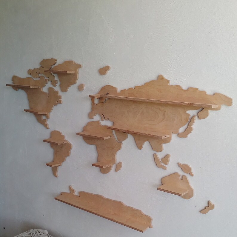 World Shelf Set/ Montessori/display Shelf/sensory/wood Grain / Baby ...