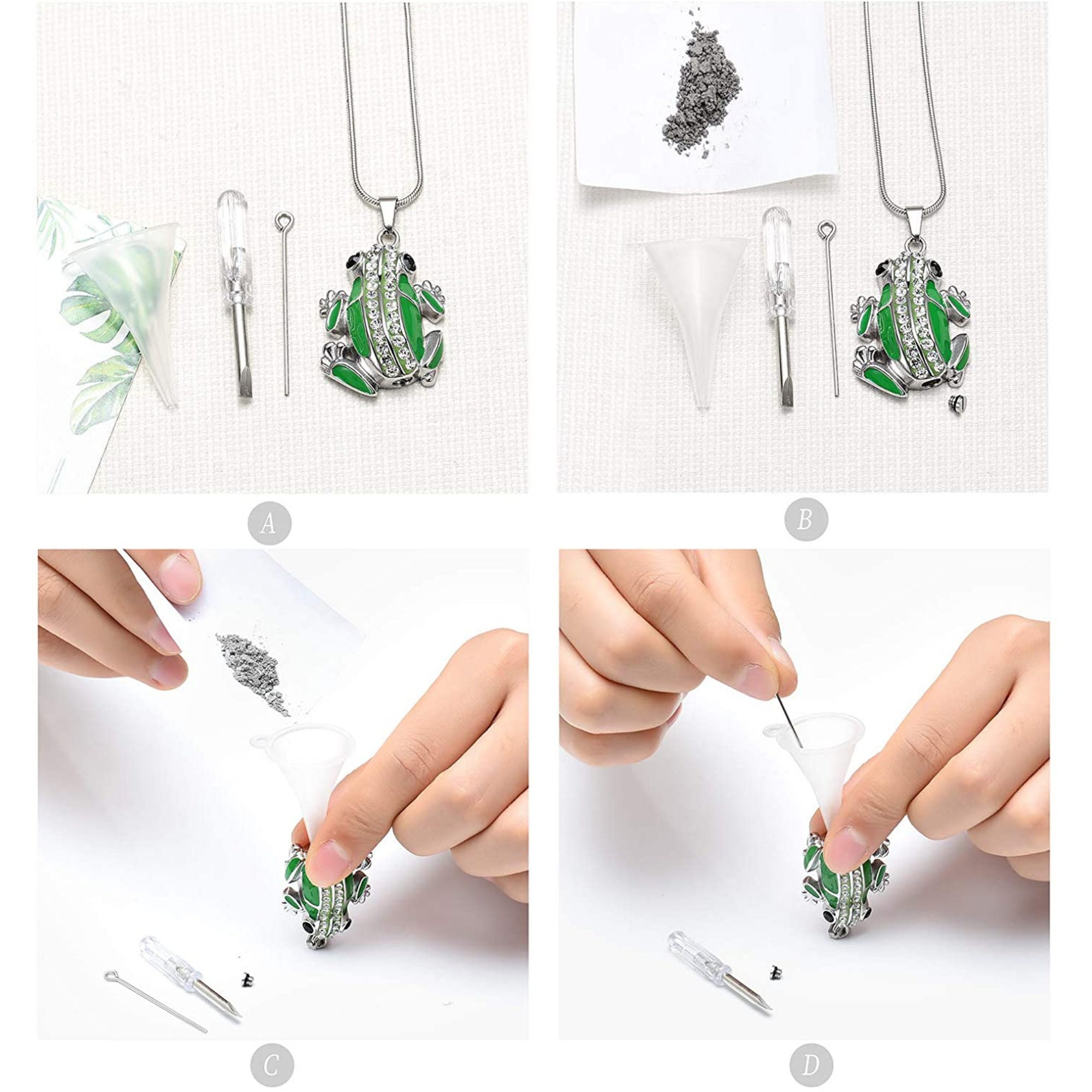 Frog Urn Necklace for Ashes Frog Cremation Jewelry Frog - Etsy Canada