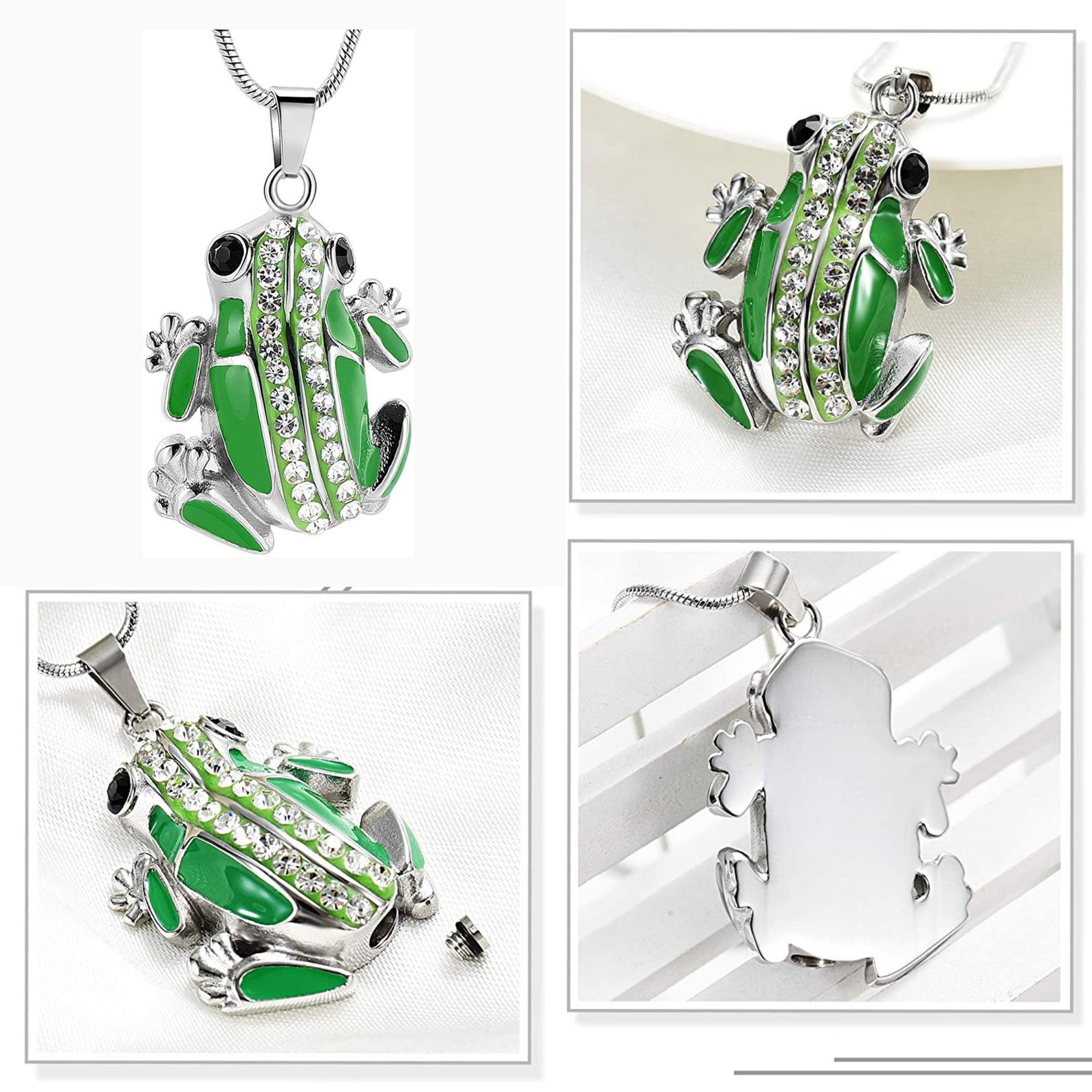 Frog Urn Necklace for Ashes Frog Cremation Jewelry Frog - Etsy Canada