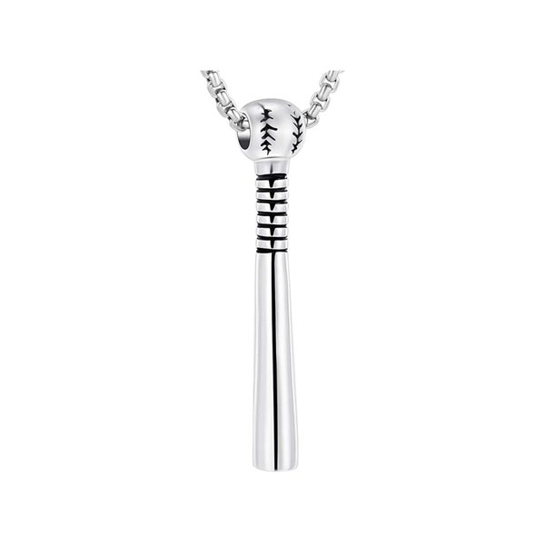 Baseball Bat Cremation Urn Necklace - Etsy