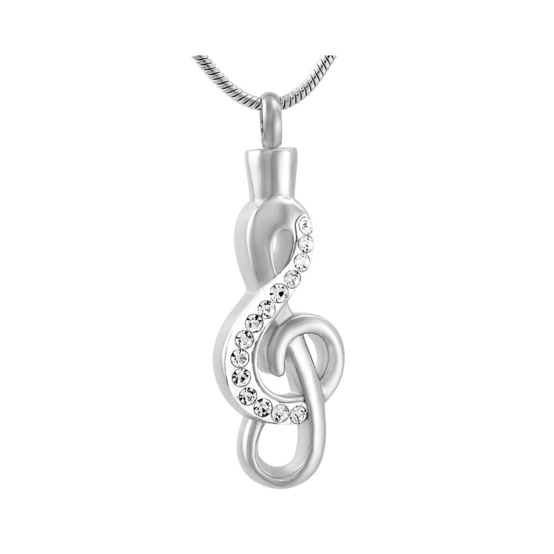 Music Note Urn Necklace Music Note Necklace for Ashes Music - Etsy