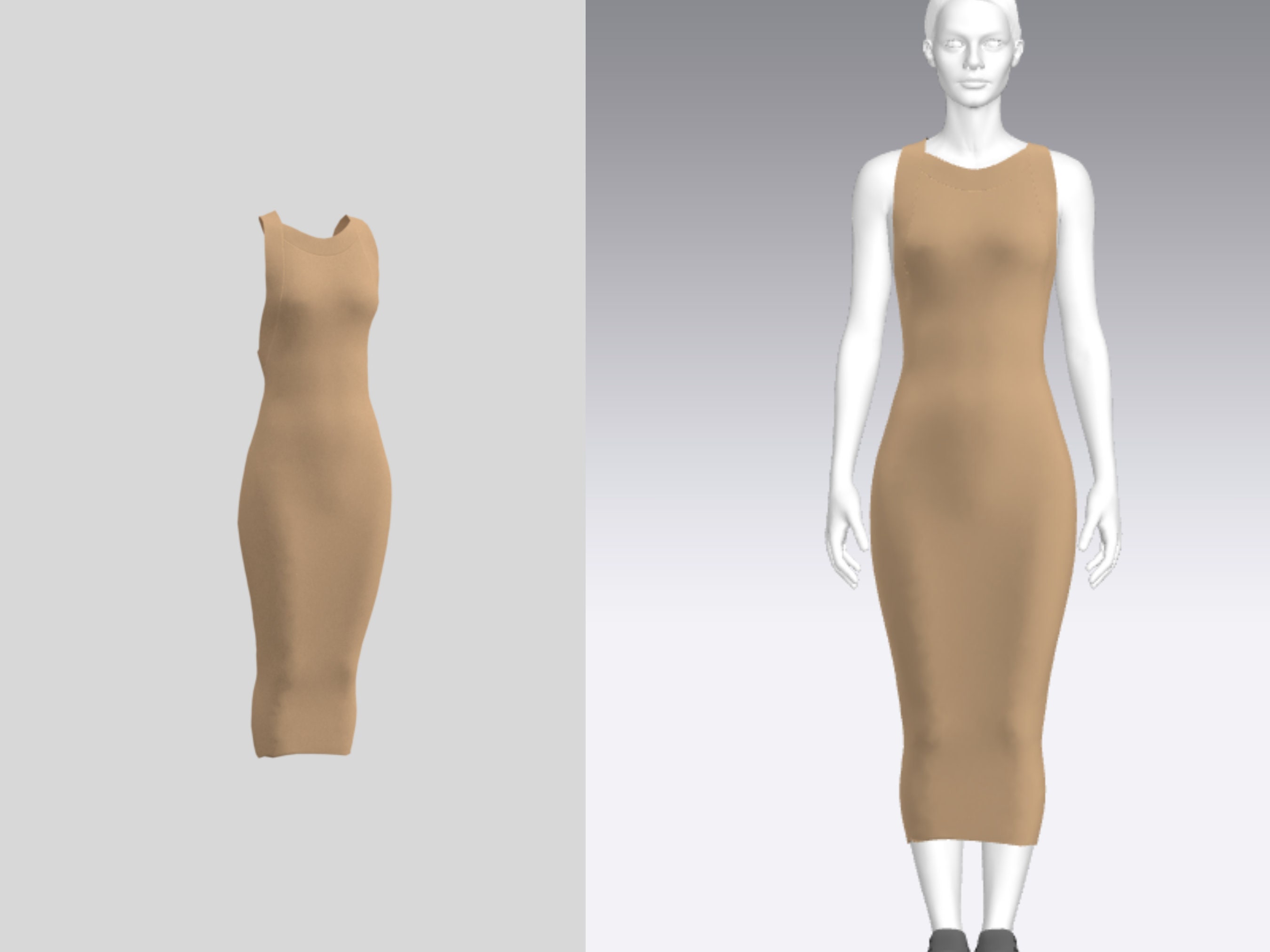 Bodycon Dress Sewing Pattern Midi Dress Halter Neck Dress - Etsy