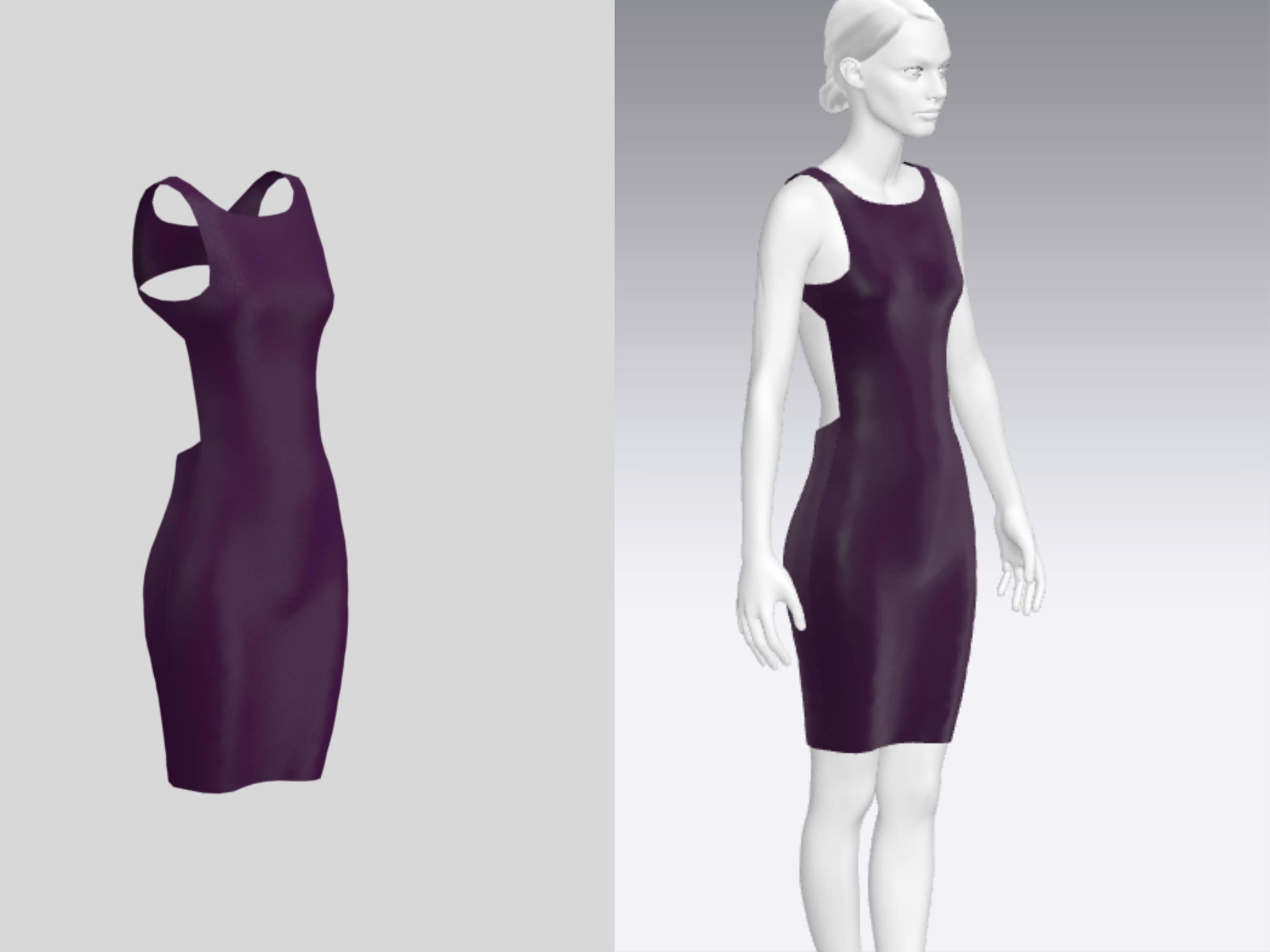 Cutout Dress Pattern| Backless Dress Pattern| Open Back Dress| PDF ...