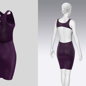 Cutout Dress Pattern| Backless Dress Pattern| Open Back Dress| PDF ...