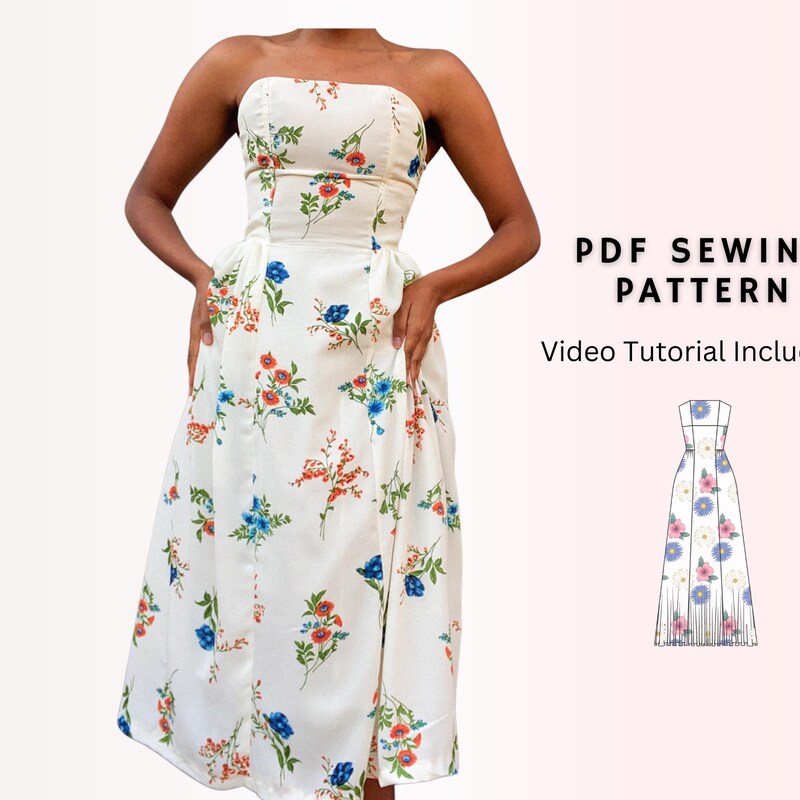 Summer Dress Pattern - Etsy