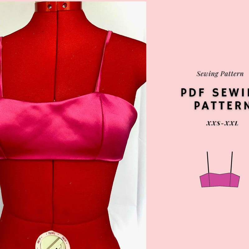 Satin Cropped Bralette - Etsy