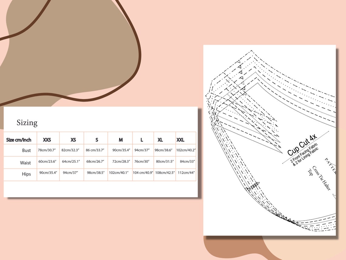 Ruched Bralette PDF Sewing Pattern Bralette Sewing - Etsy