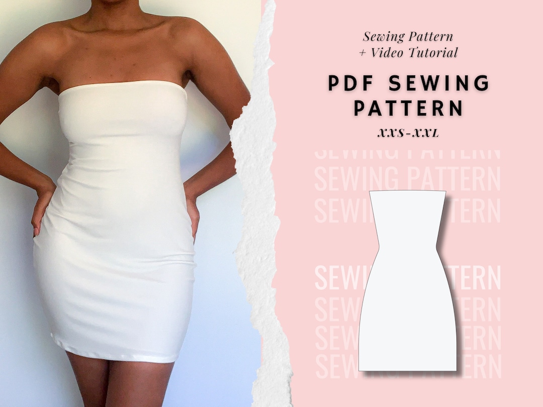 Off Shoulder Dress Pattern| Bodycon Dress Sewing Pattern| Women's Dress Pattern| Short Dress ...