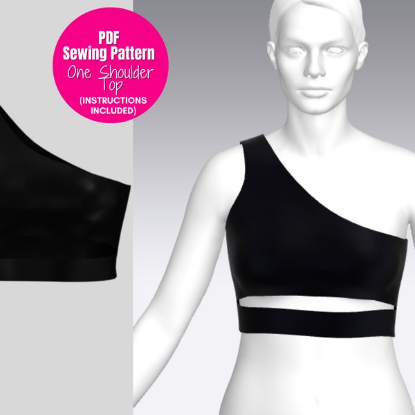 One Shoulder Top - Etsy