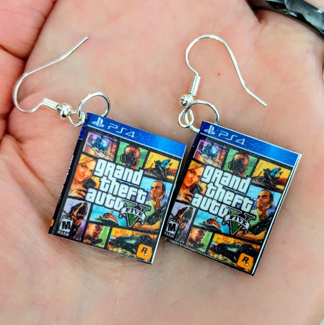 Grand Theft Auto Earrings Gamer Gifts Video Game Merchandise - Etsy
