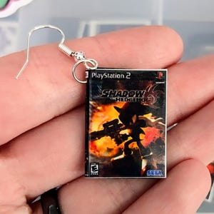 Shadow the Hedgehog Earrings / for Pierced and None Pierced Ears - Etsy