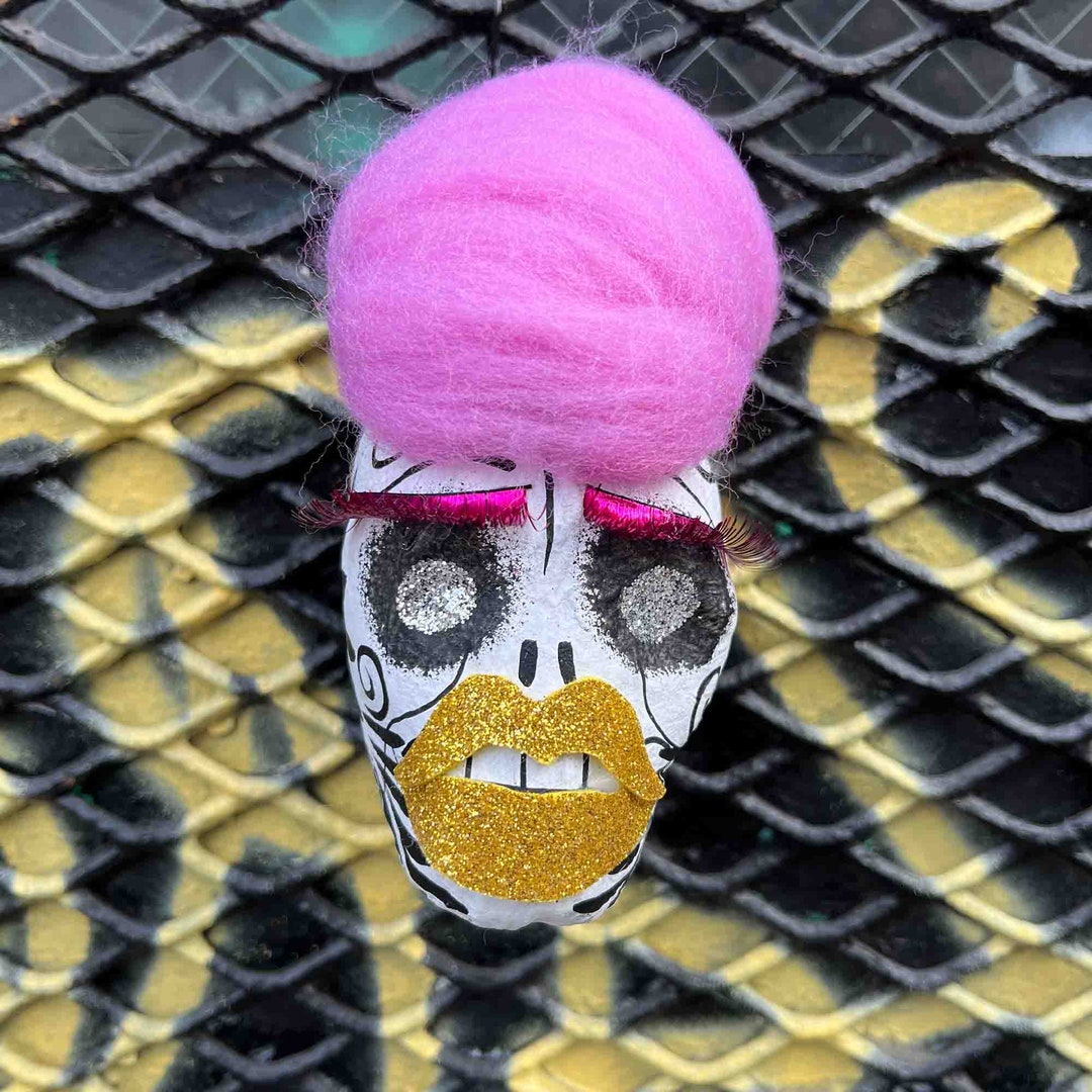 Assorted Colorway - Drag Queen Ornament, Calavera Paper Mache, Day of ...