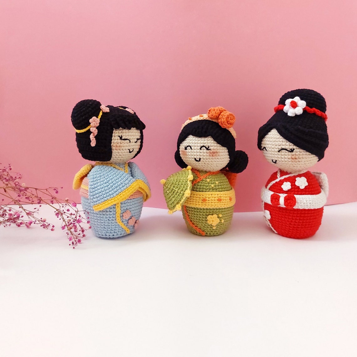 GEISHA TRIO Crochet Patterns Bundle - Etsy