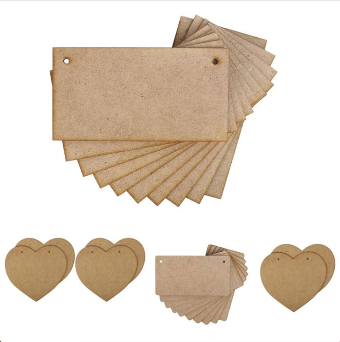 MDF Board Signs Shapes 4 Variants Cutout Blank Plaques - Etsy