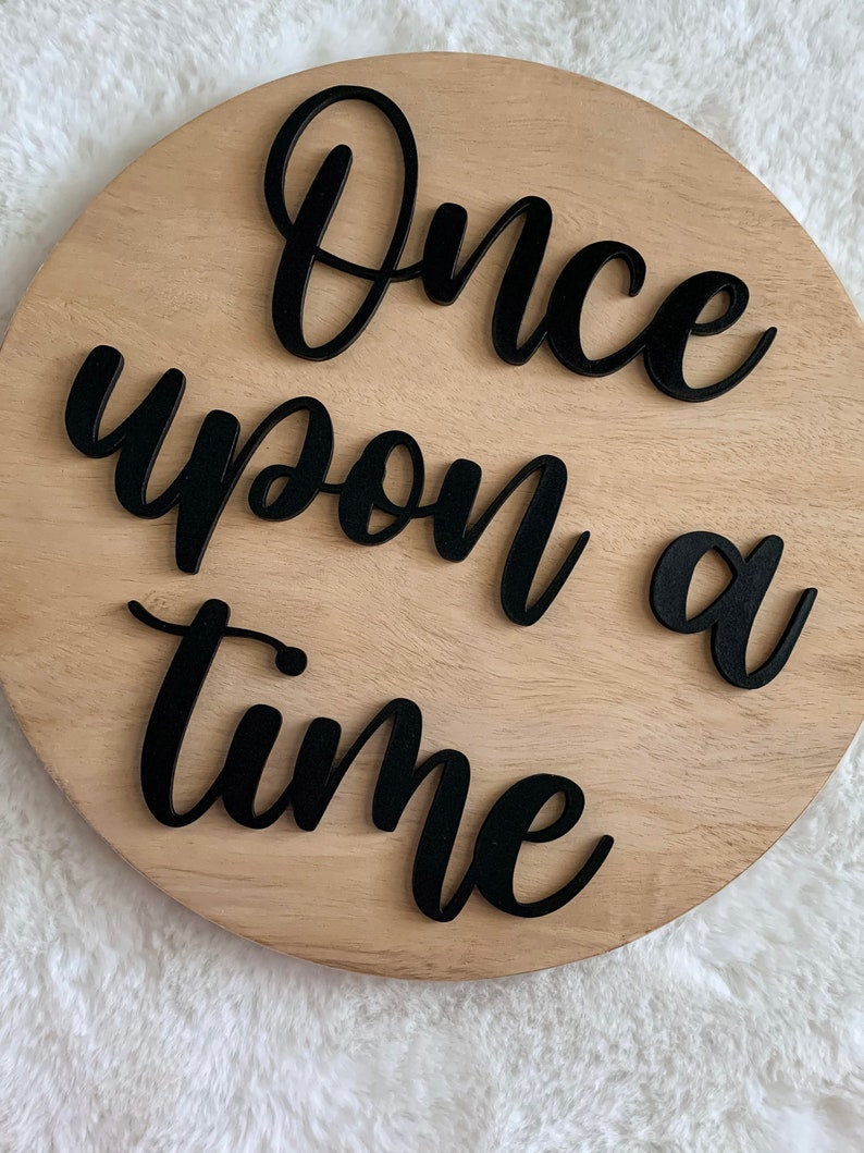 Once Upon A Time | 3D Sign | Kids Room Decor | Nursery Room Decor ...