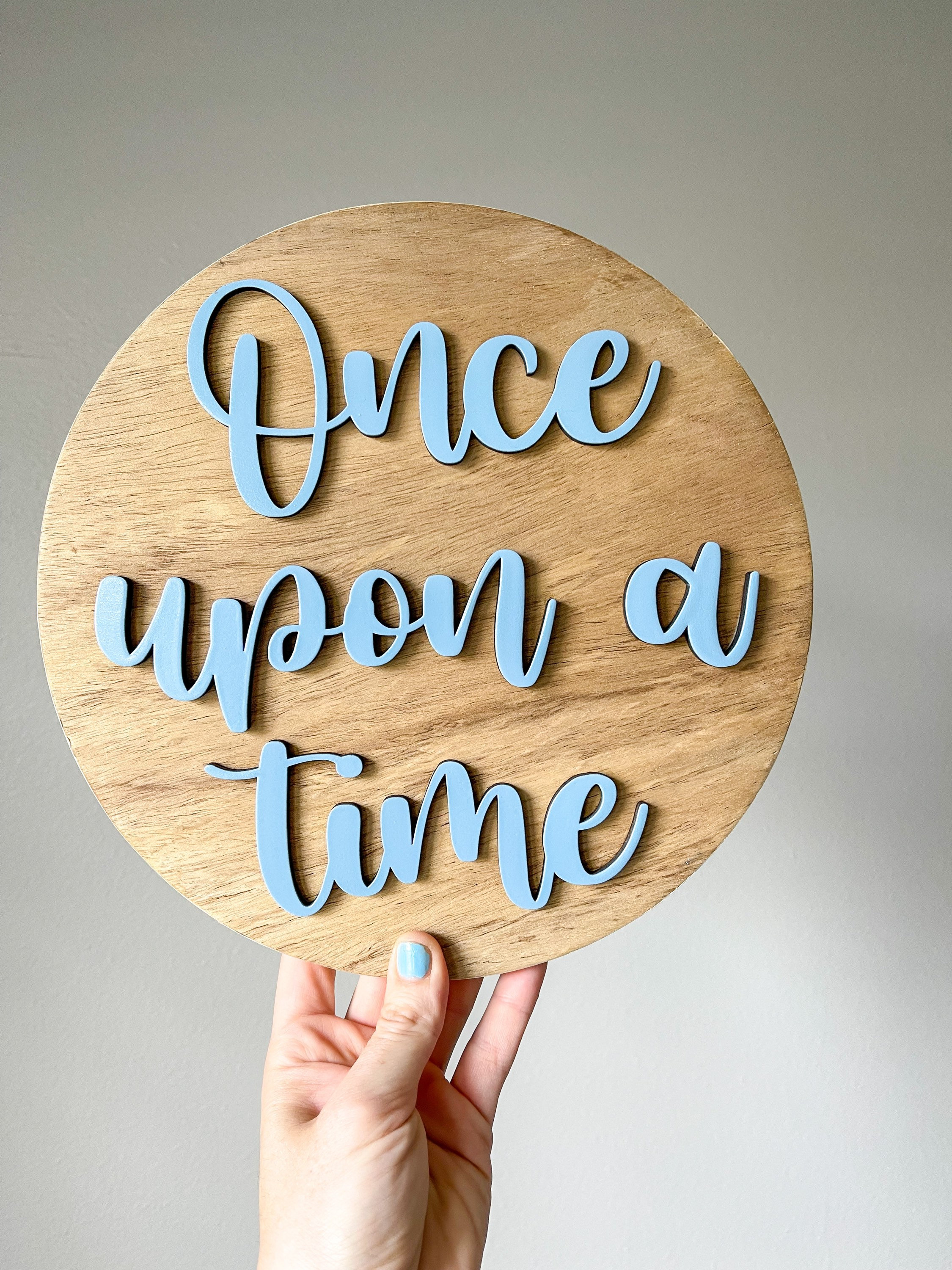 Once Upon A Time 3D Sign Kids Room Decor Nursery Room - Etsy