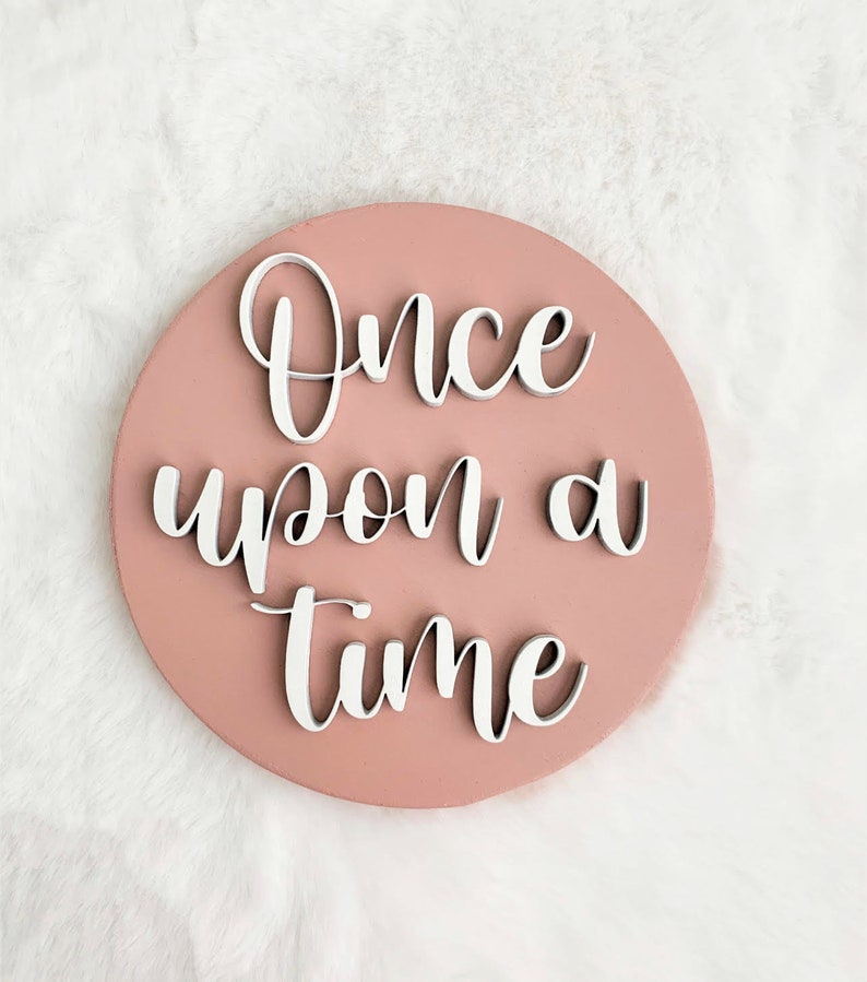 Once Upon A Time | 3D Sign | Kids Room Decor | Nursery Room Decor ...