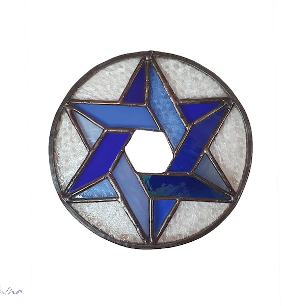 Star of David Stained Glass Pattern - Etsy