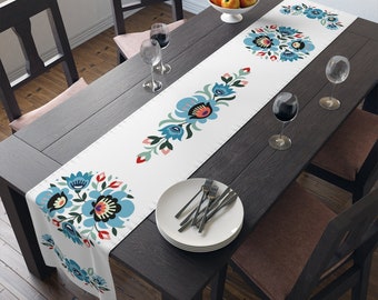 Floral Table Runner - Etsy