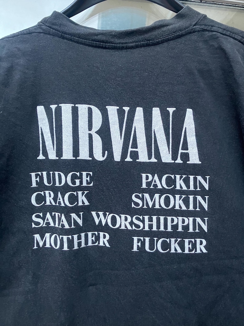 Nirvana Very Rare Vintage 1991 Vestibule/fudge Packin Tour Shirt - Etsy