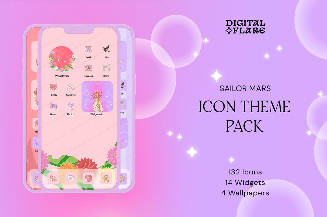 Mars Ios Android Icon App Theme Pack | Wallpaper Widgets Icons | Red ...