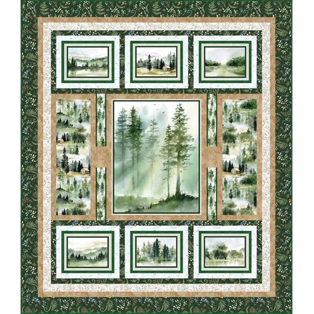 Misty Vista 51" X 59" Quilt Kit Designed by Matthew Pridemore With ...