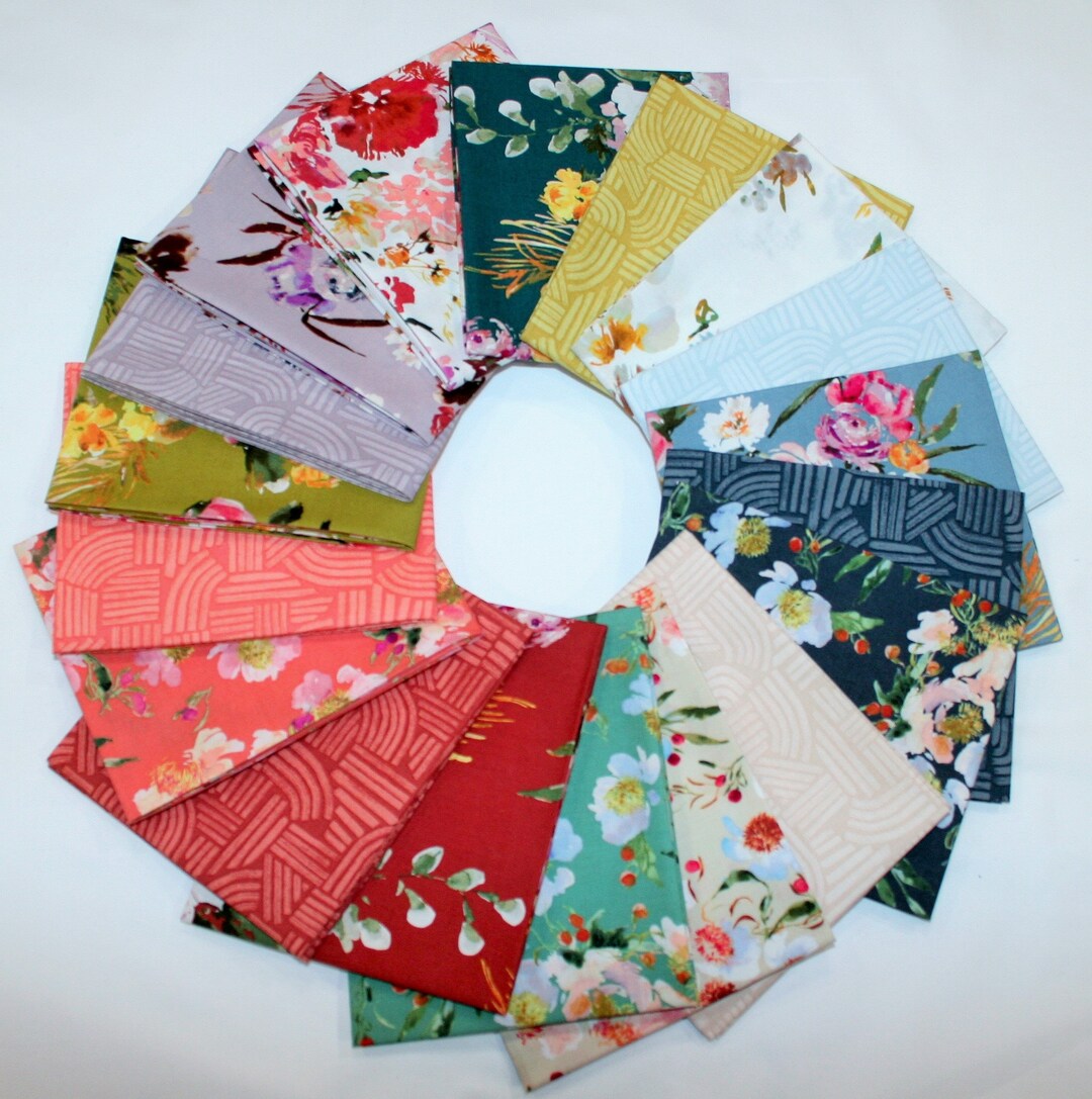 Wildflowers 18 Piece Fat Quarter Bundle Designed by Kelly Ventura for ...
