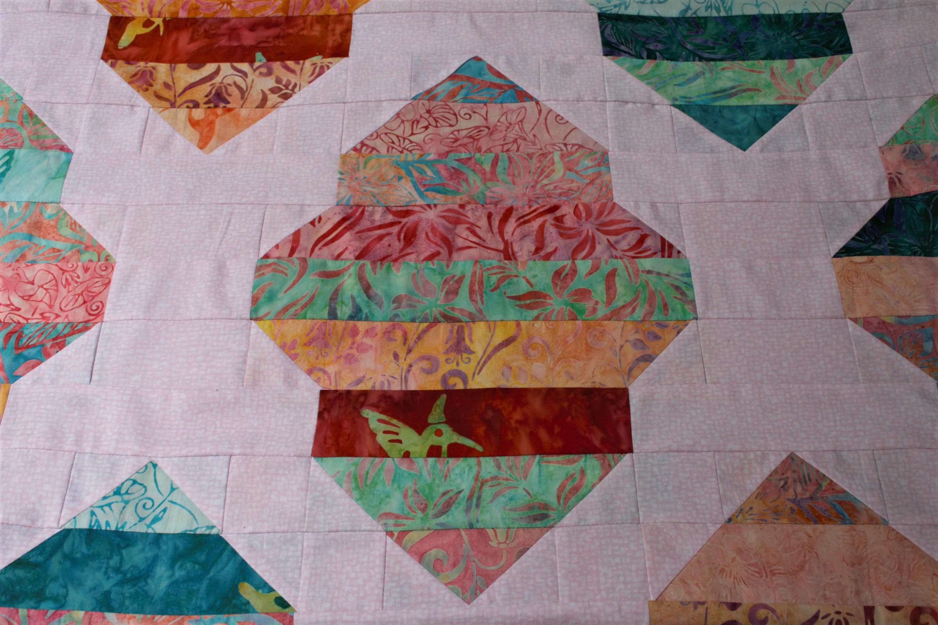 Colorful Adaptation to Metamorphosis Quilt Kit Designed by Laura Muir ...