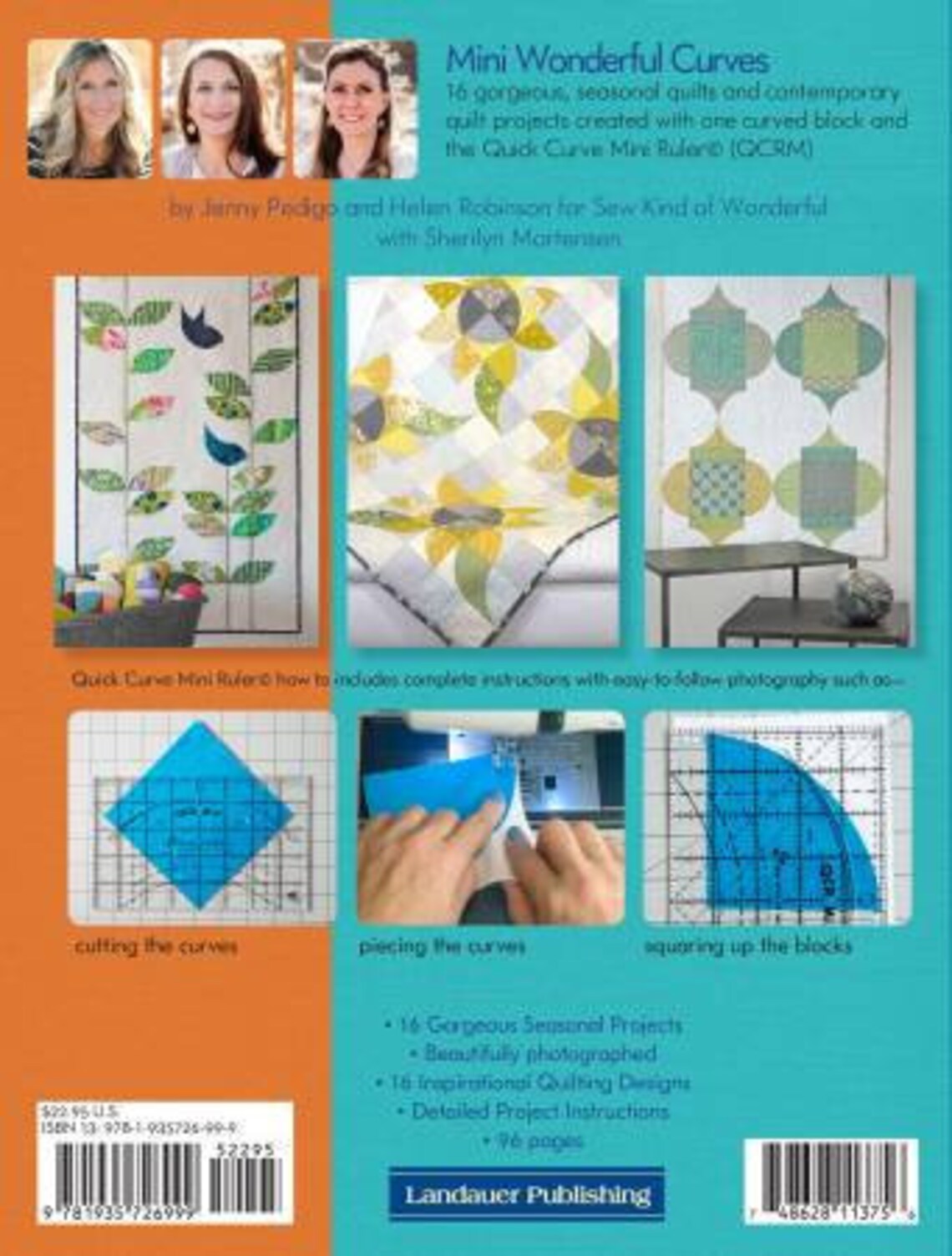 Mini Wonderful Curves Book With 16 Seasonal Quilt Projects Using the ...