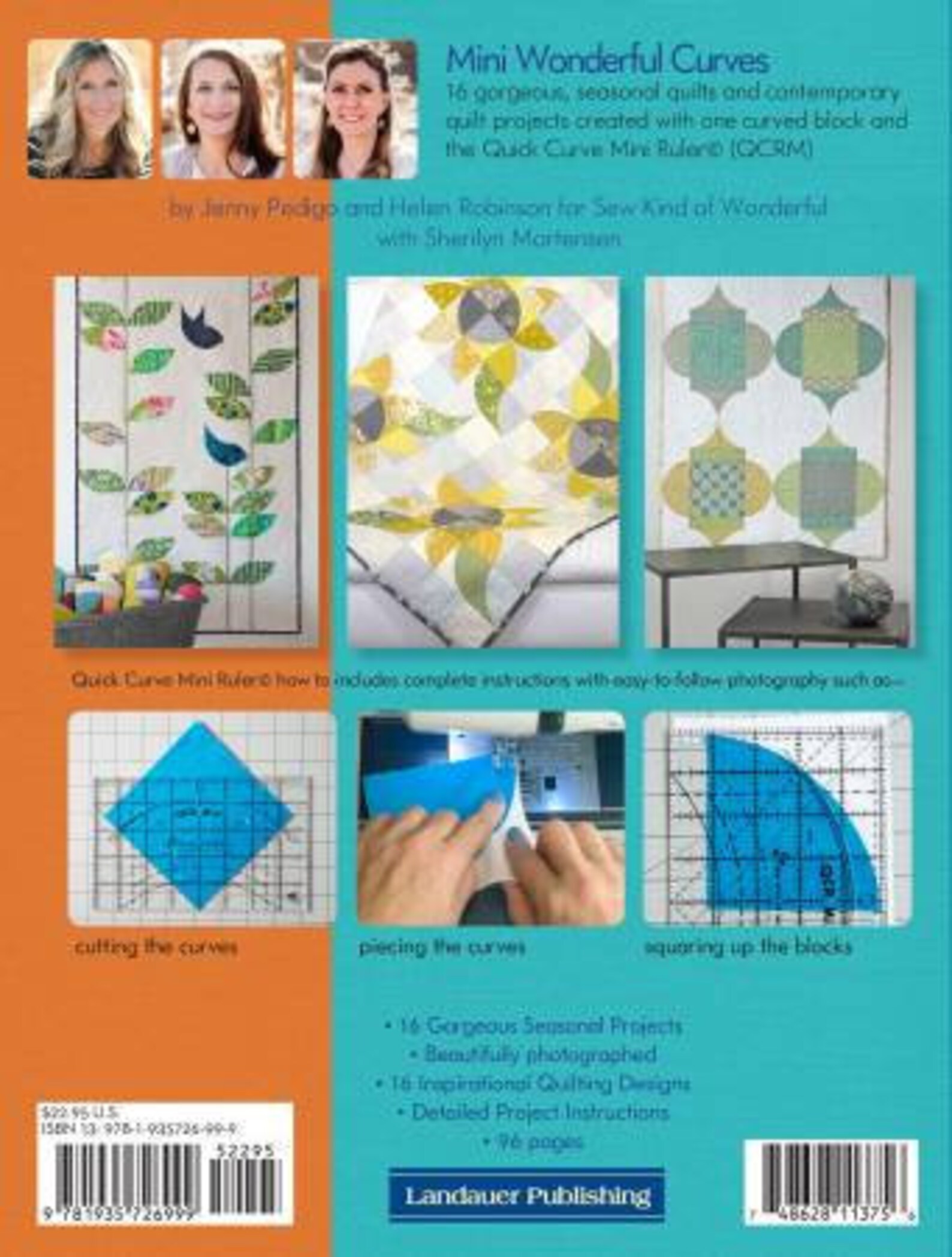 Mini Wonderful Curves Book With 16 Seasonal Quilt Projects Using the ...