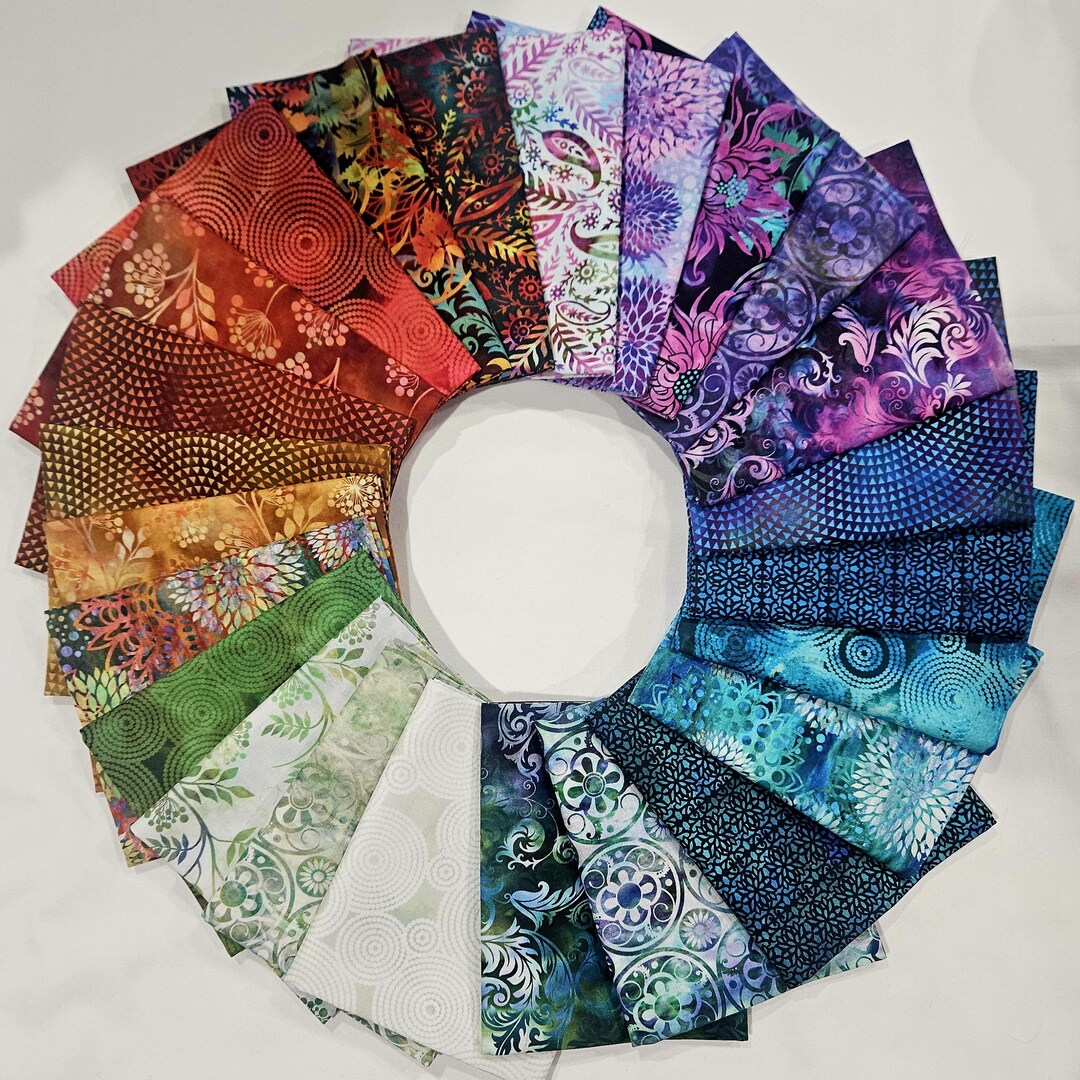 Floragraphix V 24 Piece Fat Quarter Bundle by Jason Yenter for in the Beginning Fabrics. - Etsy